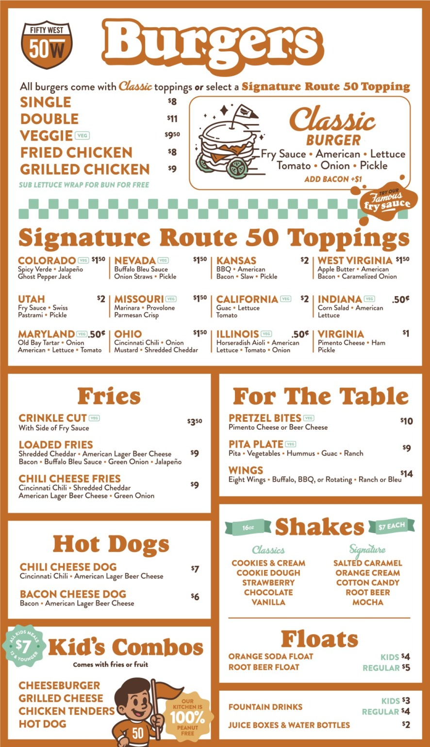 Burger Bar - Fifty West Brewing Company